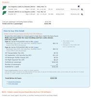 Flight matrix - apnimfa