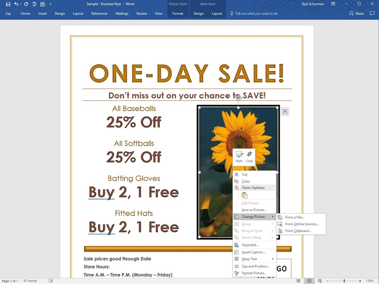 How To Make A Business Flyer In Word