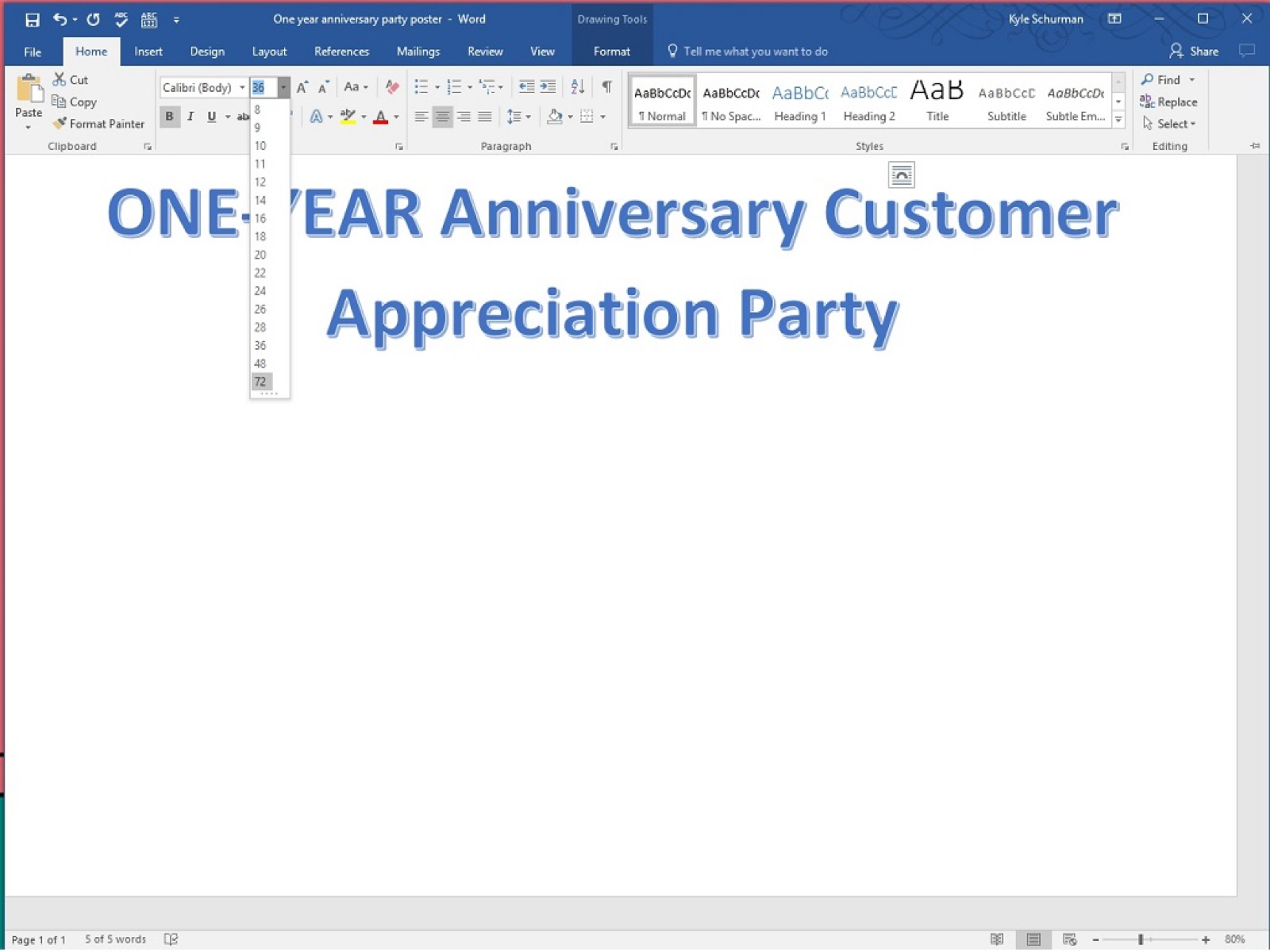 How To Make A Poster In Word
