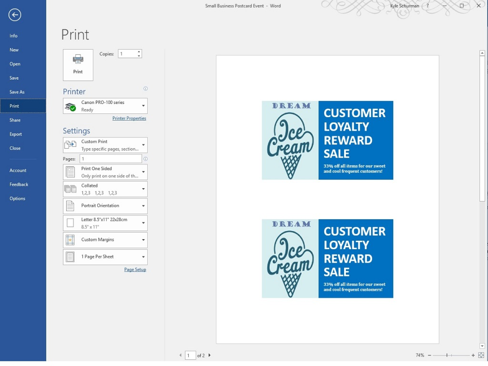 How To Make Postcards In Word
